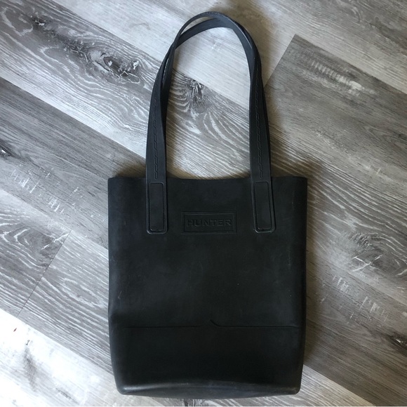 Hunter | Bags | Large Hunter Rubber Tote Bag From Target Black | Poshmark